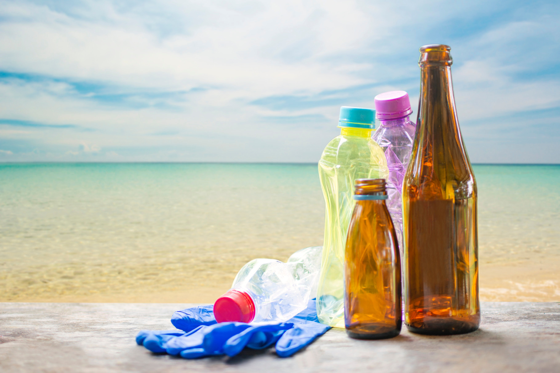 Group of garbage and plastic | Nature Stock Photos ~ Creative Market