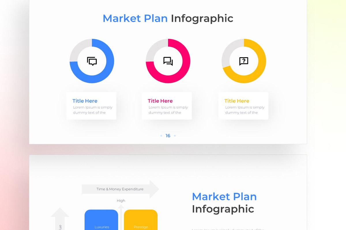 Market Plan PowerPoint - Infographic Template