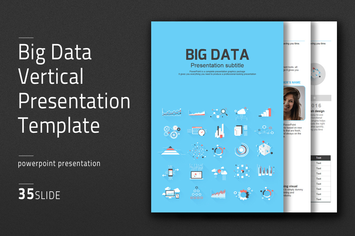 Big Data Vertical Template, a Presentation Template by GoodPello