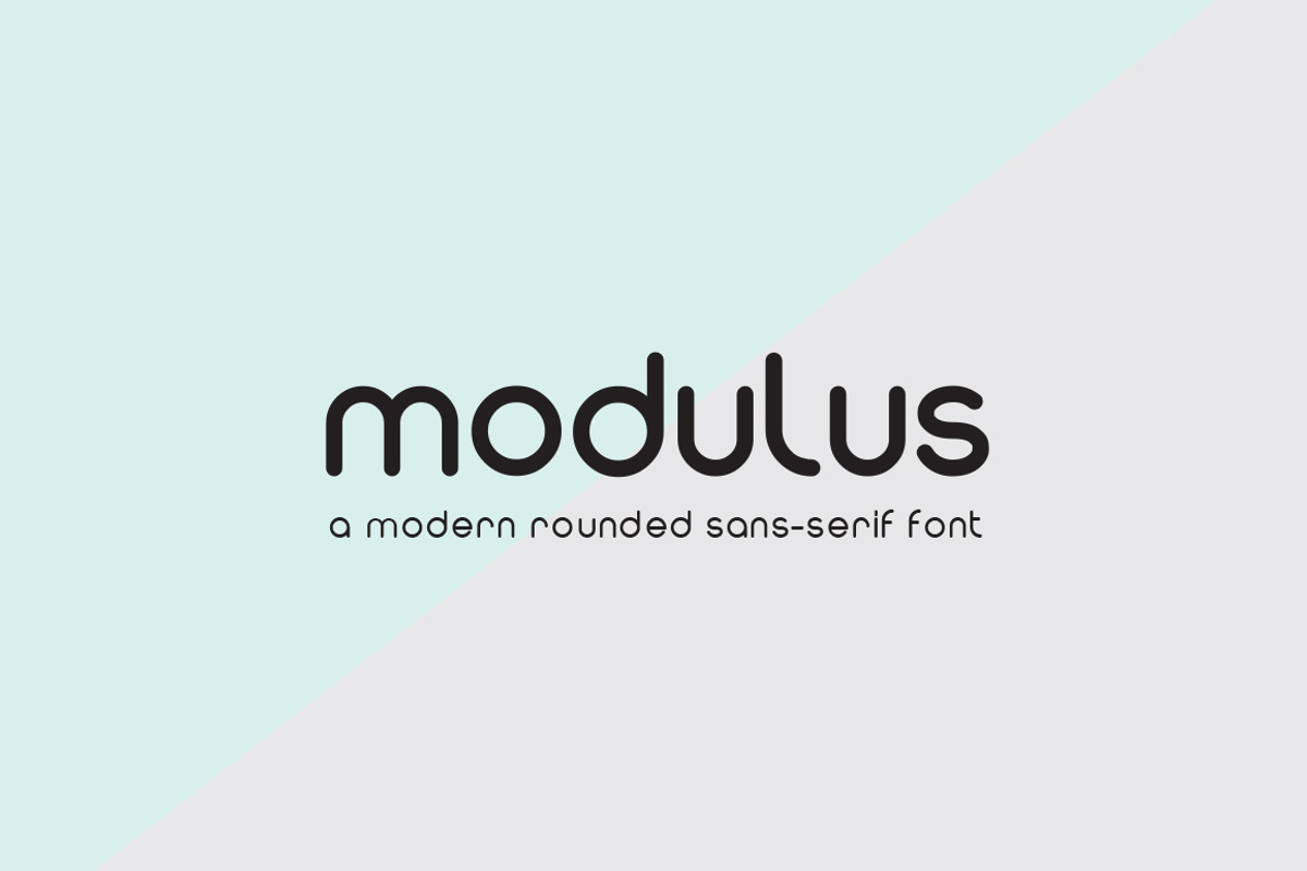 Modulus, a Sans Serif Font by Arkitype
