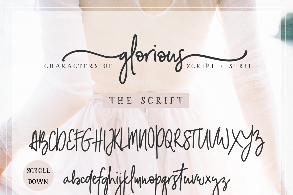 Glorious Font Duo + Extras - UPDATE!, a Script Font by Inky Jar Design ...