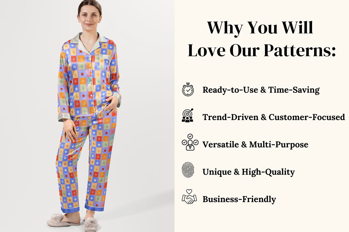 Funky Seamless Patterns, a Pattern Graphic by Ninterints