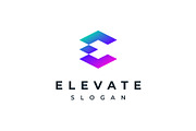 Elevate Letter E Logo Design, a Branding & Logo Template by brandphant