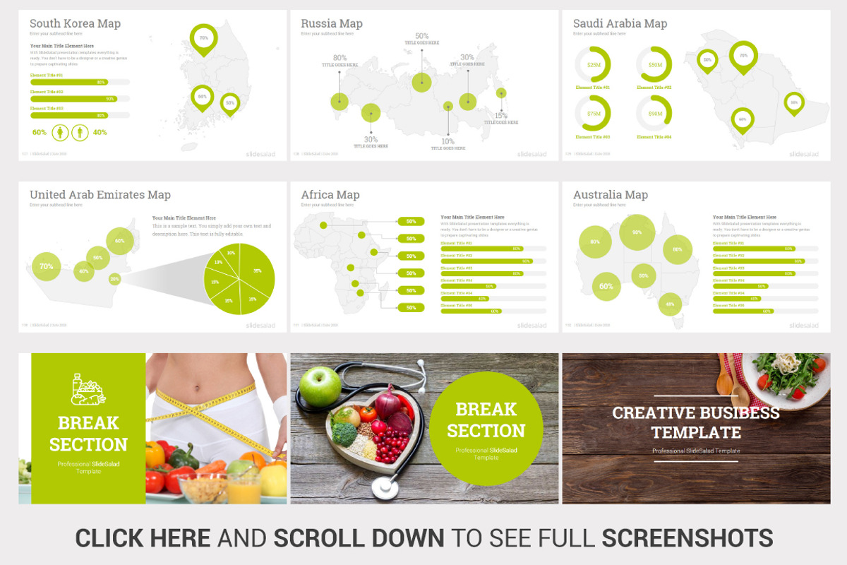 Top Nutrition PowerPoint Template, a Presentation Template by SlideSalad