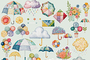 Spring Showers Quilt Clipart, a Graphic by JBArt Clipart | Creative Market
