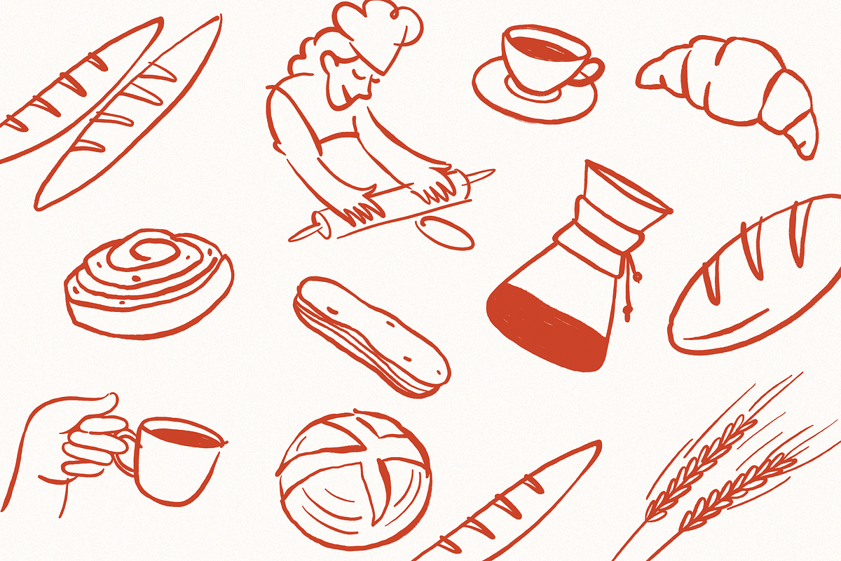 Bakery and Coffee illustrations