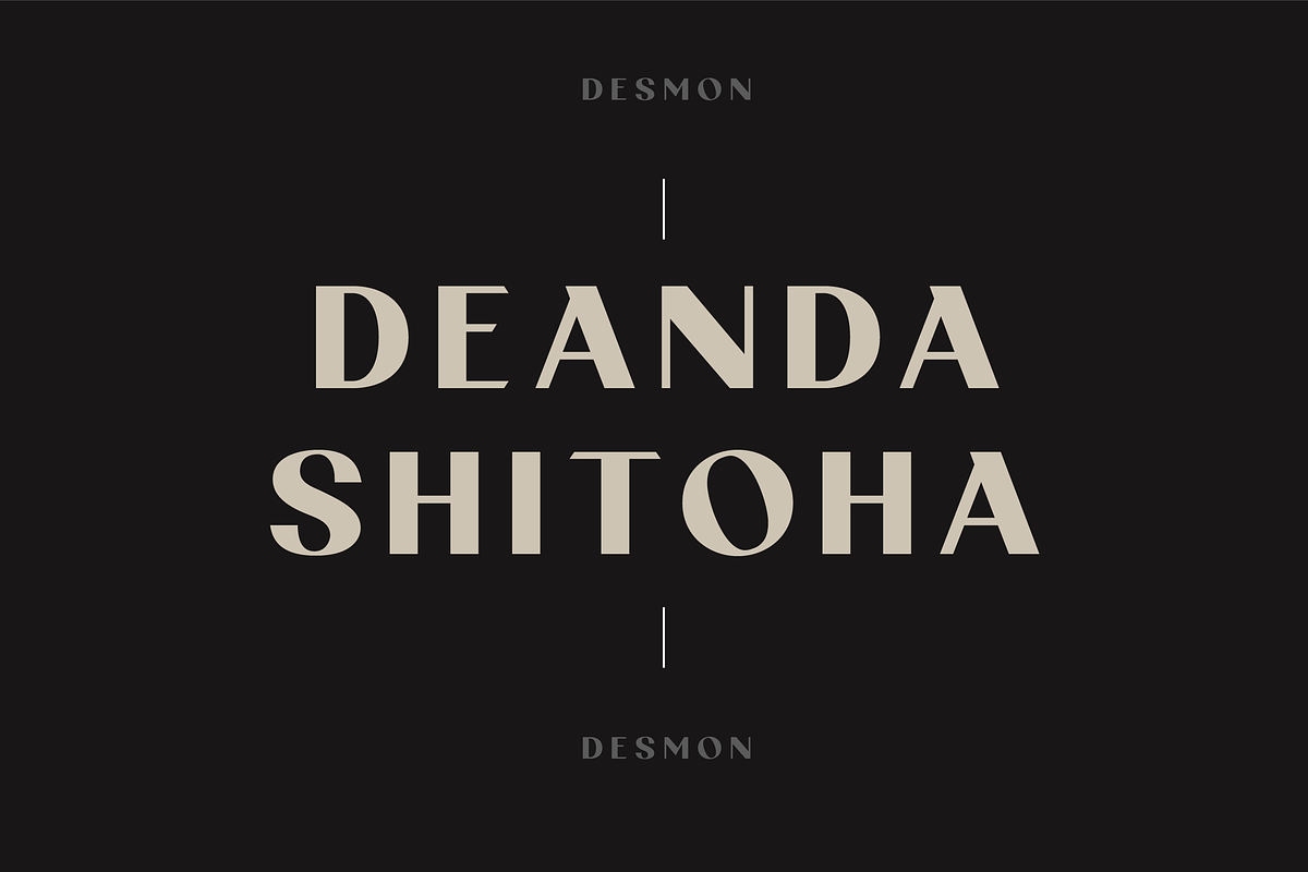 Desmon Modern Typeface