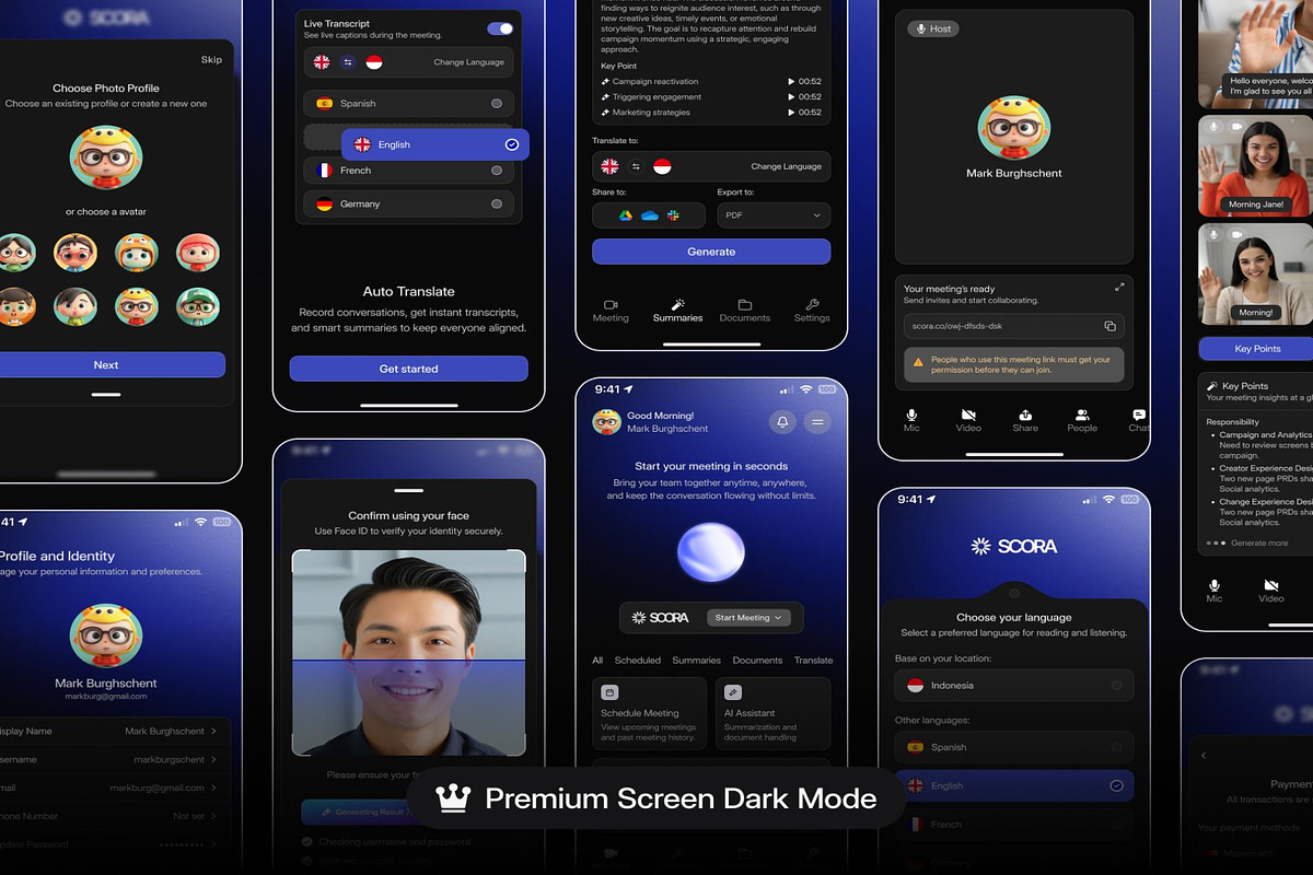 Scora AI Meeting Video Mobile Apps