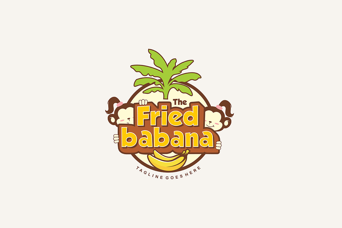 Banana Food Logo Design Vector, a Branding & Logo Template by boriman05