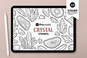 Crystal Procreate Brush Stamps, a Shape Add-On by MadliArt