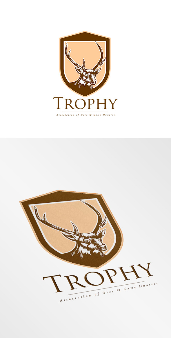 Trophy Association Deer Hunters Logo, a Branding & Logo Template by ...