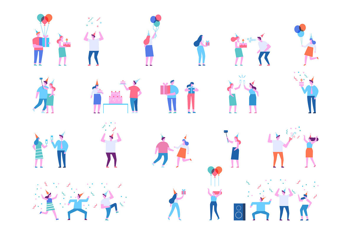 Different people big vector set, a Person Illustration by Vector_Art