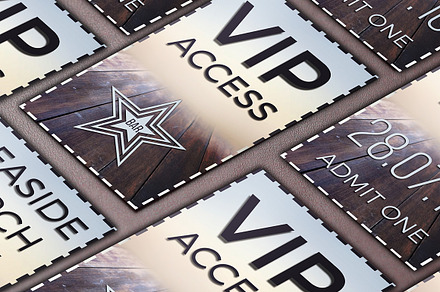 Summer Party VIP pass, a Card Template by Konakchiev