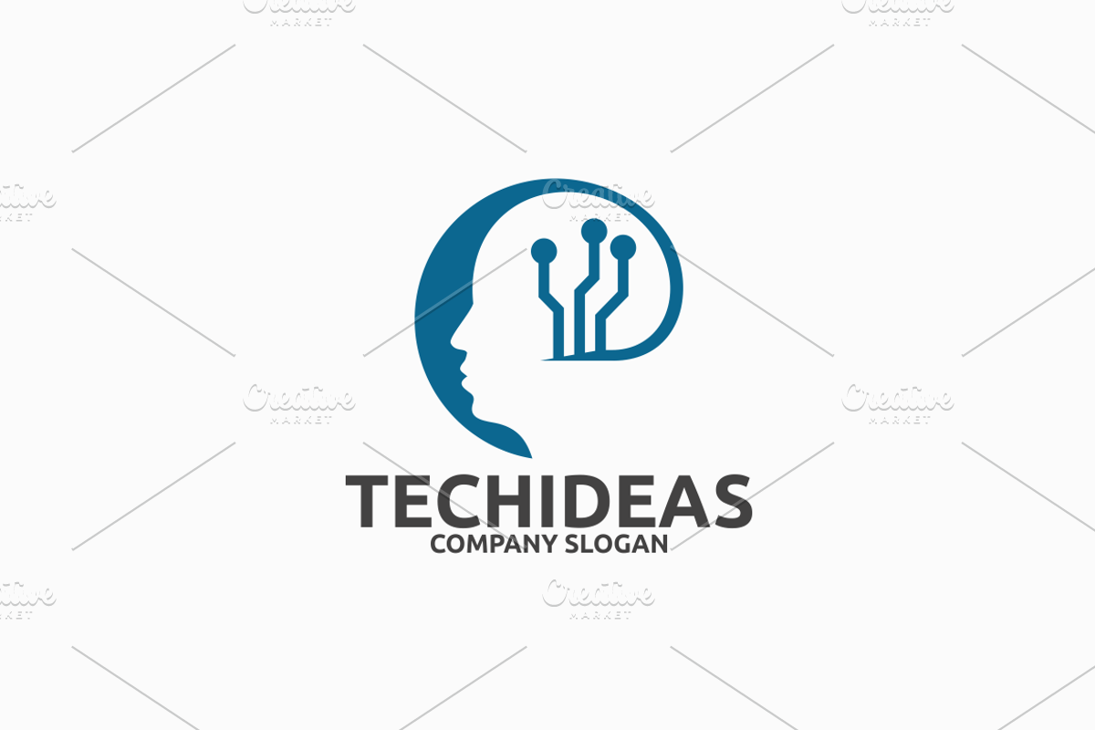 Tech Ideas Logo, a Branding & Logo Template by Brandlogo