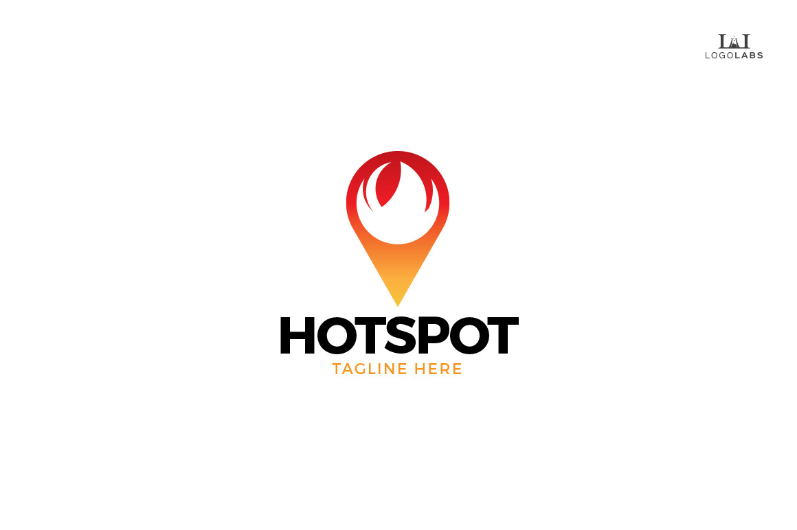Hot Spot Logo | Branding & Logo Templates ~ Creative Market