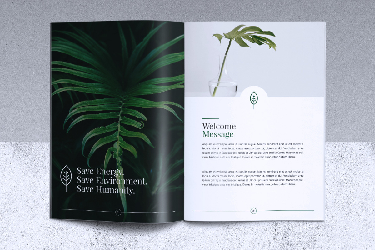 Decorative Plants Brochure A4, a Brochure Template by Rahardi Creative
