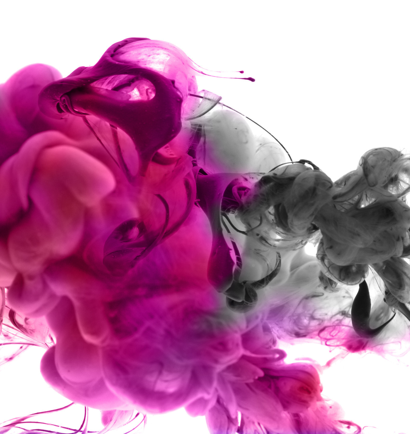 Acrylic colors and ink in water featuring water, ink, and color, an ...