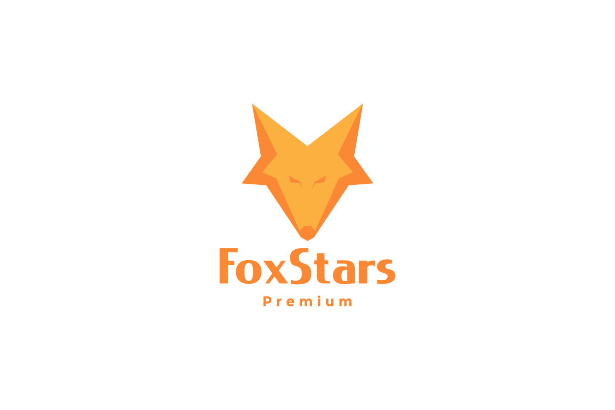 abstract fox star logo symbol icon