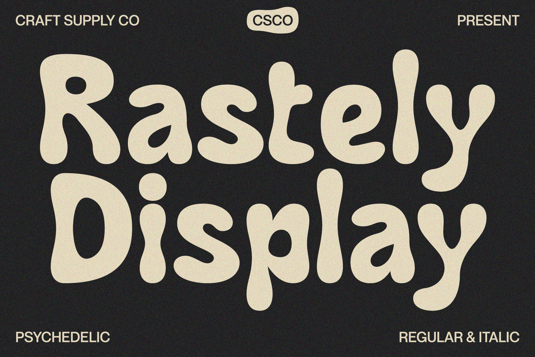 Rastely – Funky Typeface, a Sans Serif Font by Craft Supply Co ...