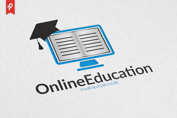 Online Education Logo, a Branding & Logo Template by ft.studio