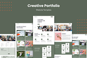 Creative Portfolio Website Template | UI Kits and Libraries ~ Creative ...