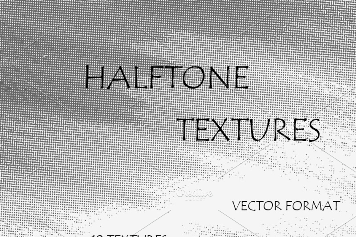 Vector halftone textures, a Texture Graphic by dotstudio