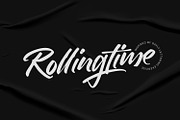 Rollingtime - Brush Script, a Script Font by Cititype