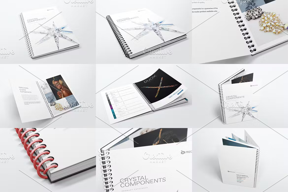 Spiral Book Binding Bundle Mockups, a Books & Magazine Mockup by ThePhoton