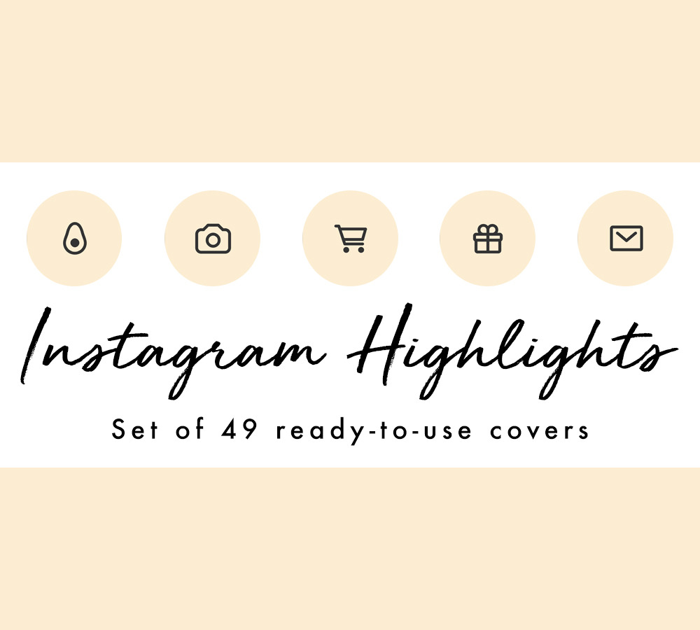 49 Instagram Story Highlight Covers, a Social Media Template by The ...