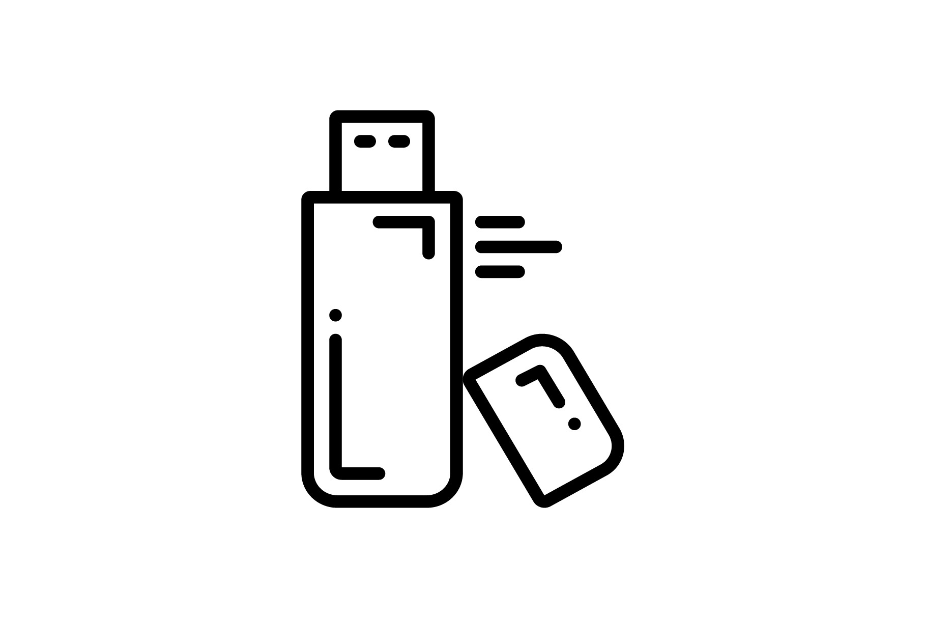 Flash drive icon, an Icon by Creative priyanka