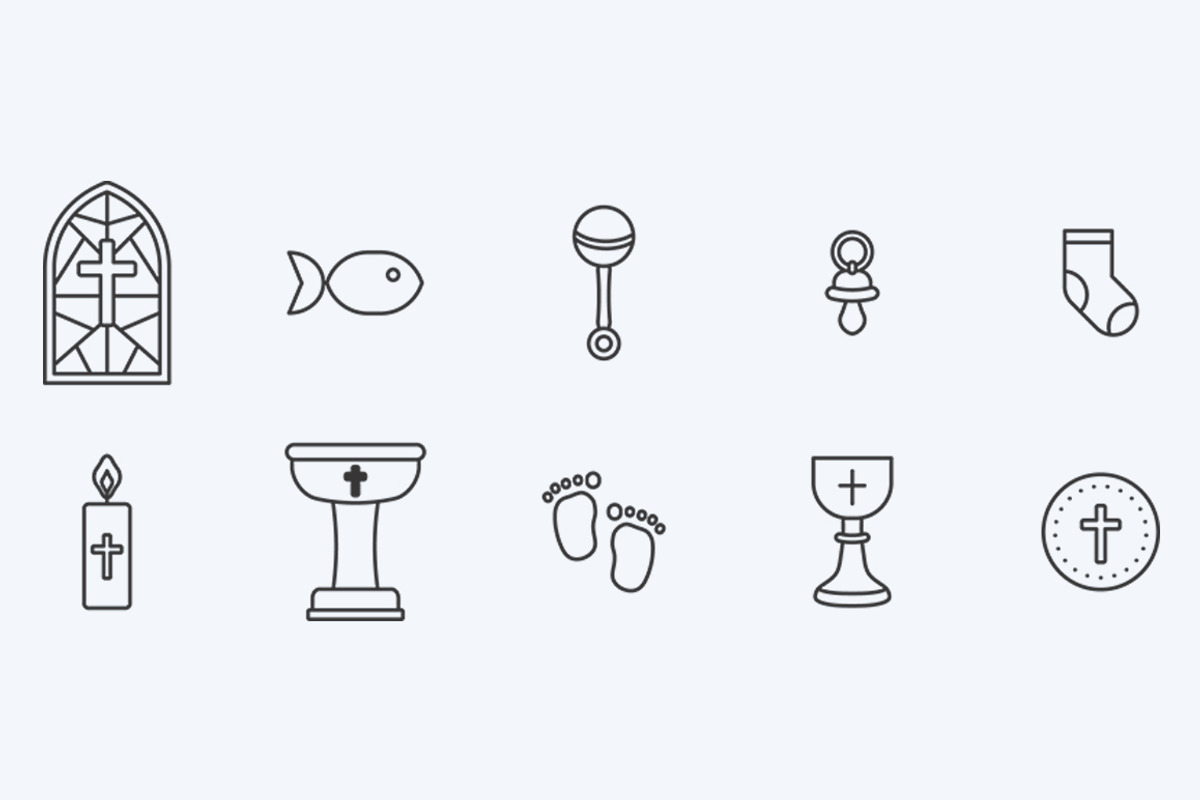 Christening Icons, an Icon by wavebreak