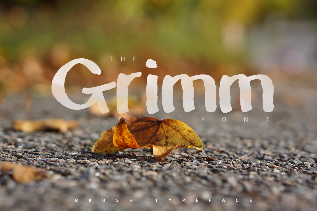 The Grimm Brush Typeface, a Script Font by MoonfishStudio
