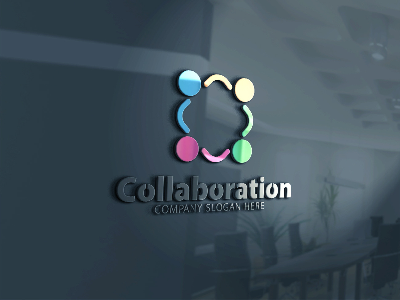 Collaboration Logo | Branding & Logo Templates ~ Creative Market