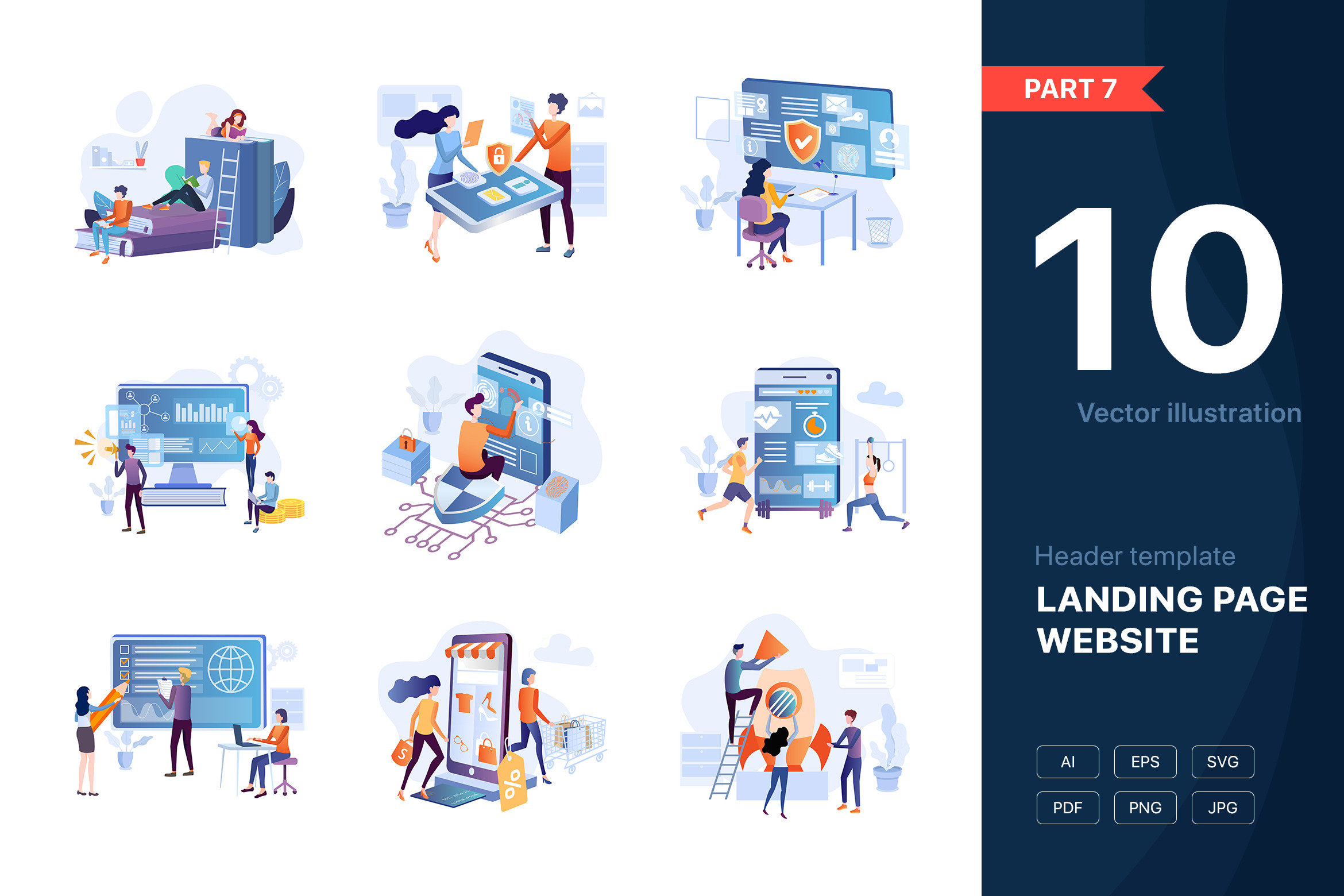 [Part 7] Website illustrations set, an Illustration by hoangpts