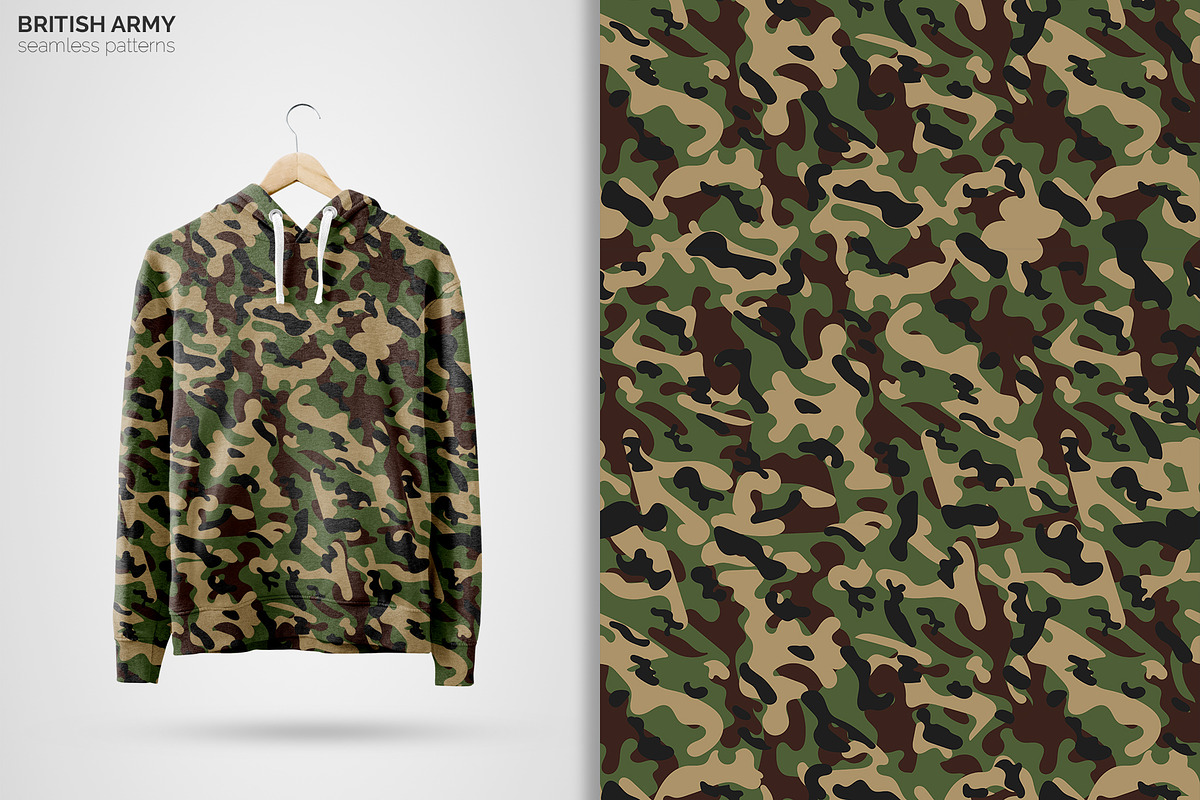 British Army Camouflage Patterns, a Pattern Graphic by 3Y_Design