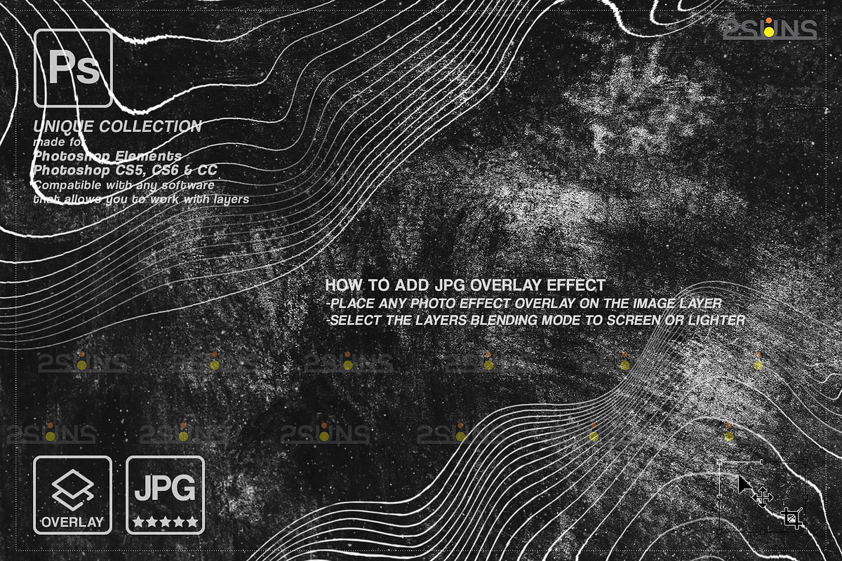 Horror film effects overlays | Creative Market