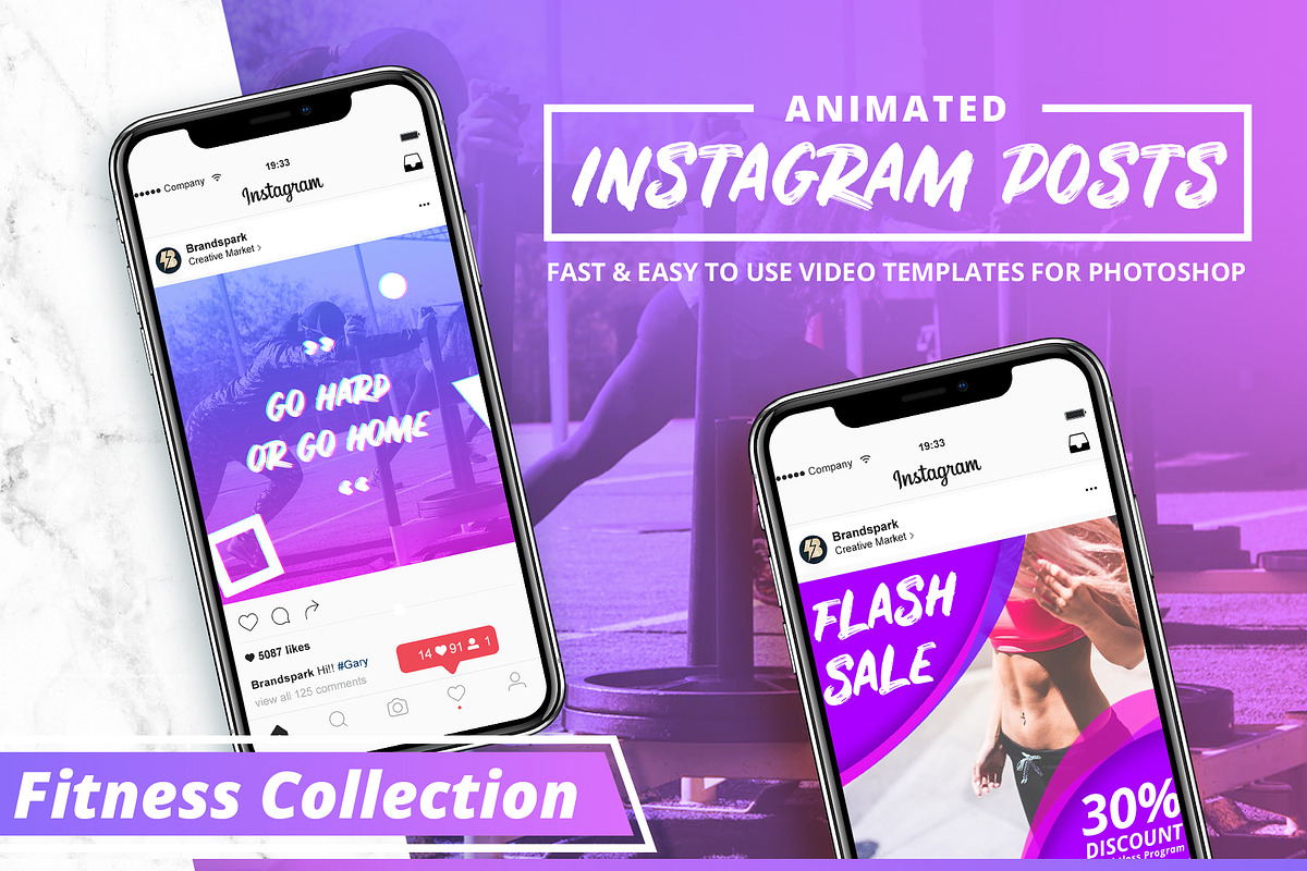 ANIMATED - Modern Instagram Posts, a Social Media Template by Brandspark