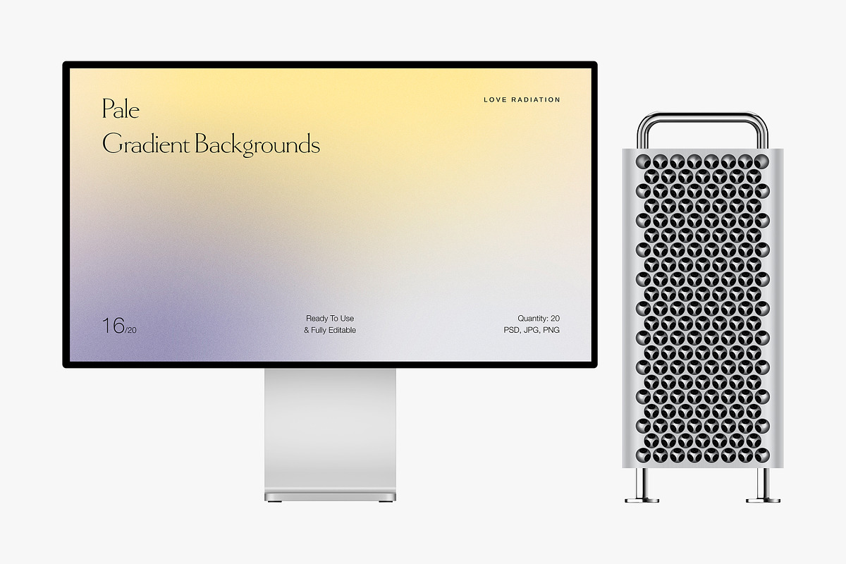 Pale Gradient Backgrounds PSD, an Object Graphic by Love Radiation Studio