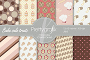 Bake sale digital paper, commercial, a Pattern Graphic by PrettyBundles