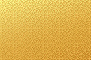 Arabic pattern background. Islamic gold ornament vector. | Textures ...