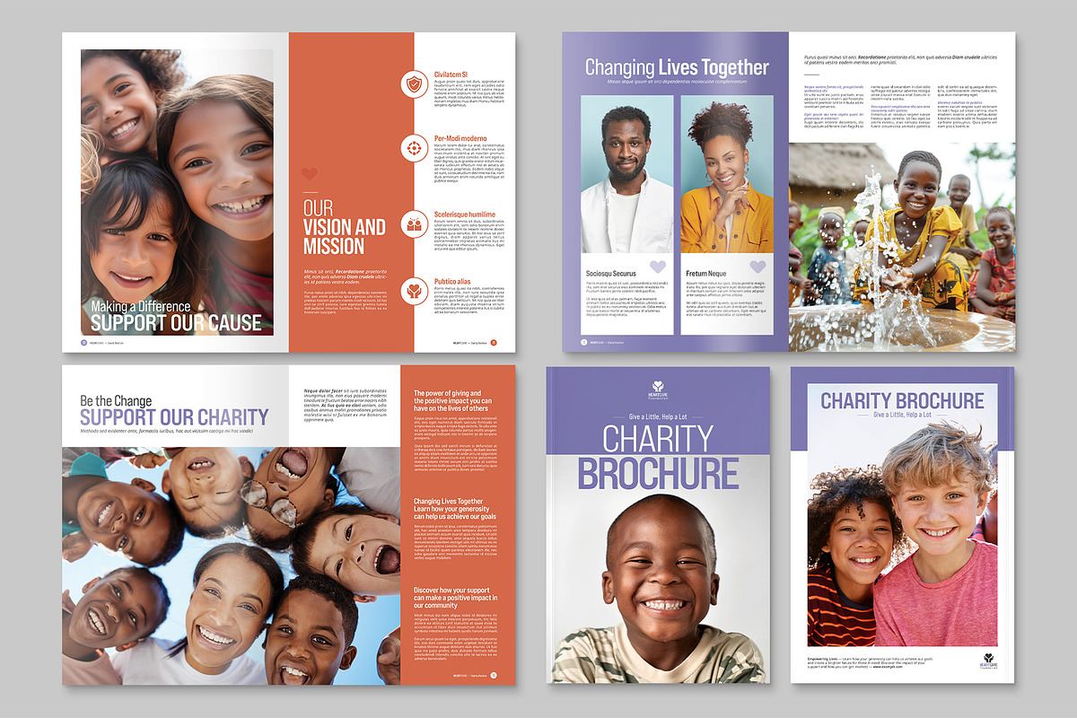 Charity Brochure Template, a Brochure Template by BrandPacks | Creative ...