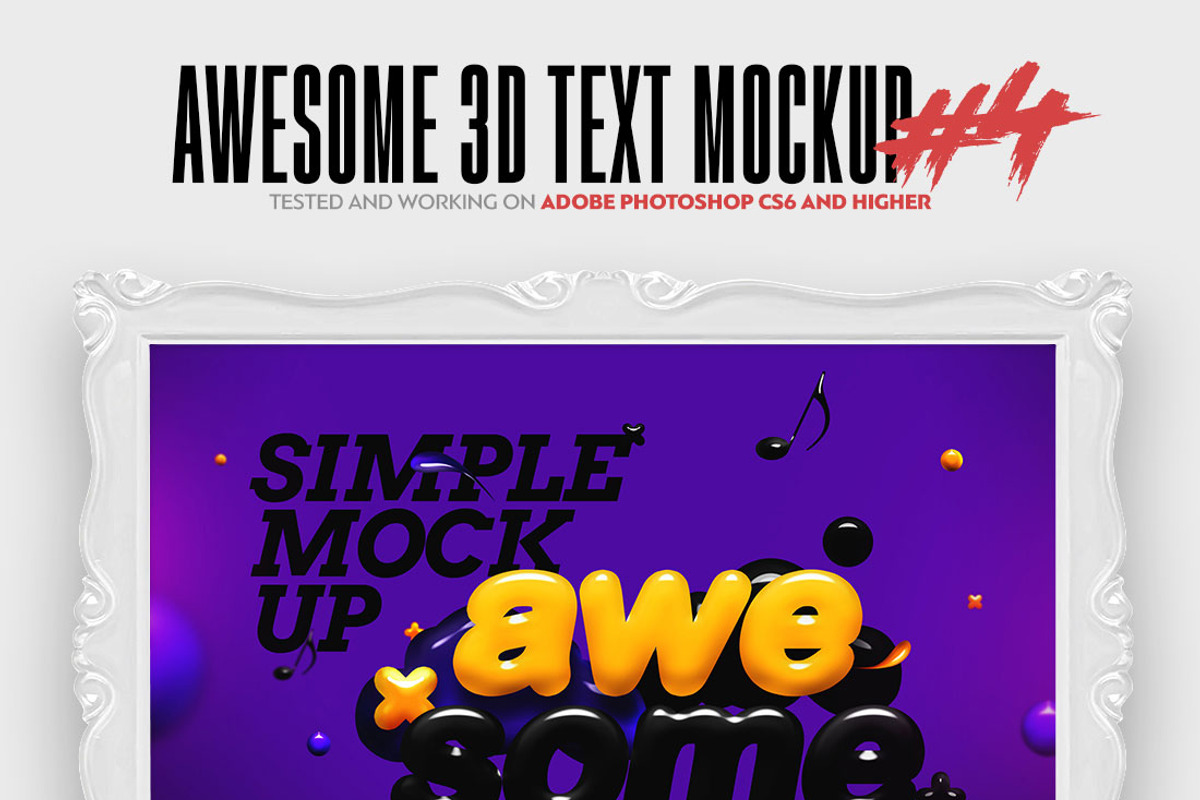 Awesome 3D Text Mockup Bundle