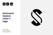 Minimalist Modern Letter S Logo | Creative Market