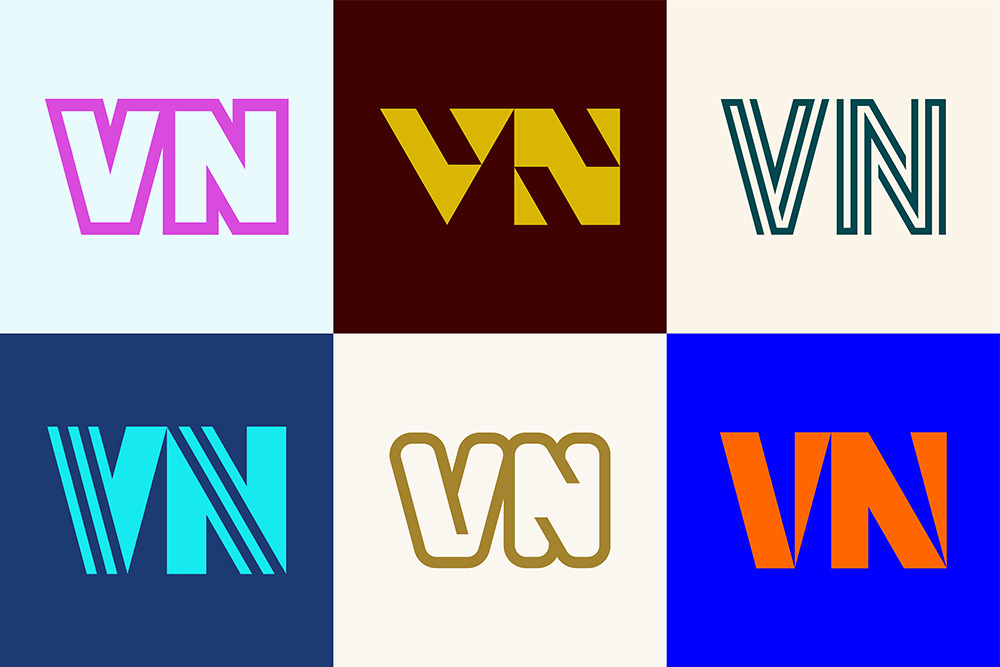 Set of letter VN logos, an Object Graphic by NataliiaVolyk