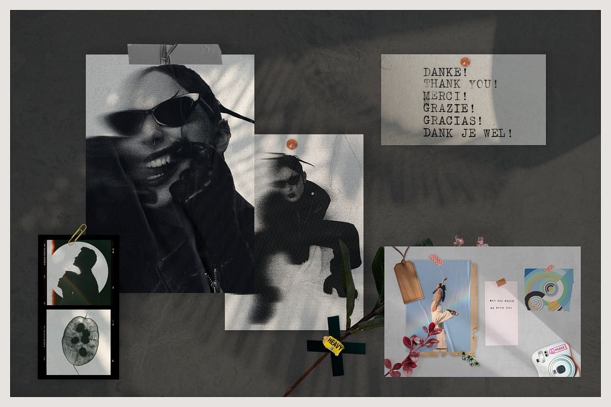 Moodboard Mockups, an Advertising Mockup by Promo Graphics | Creative ...