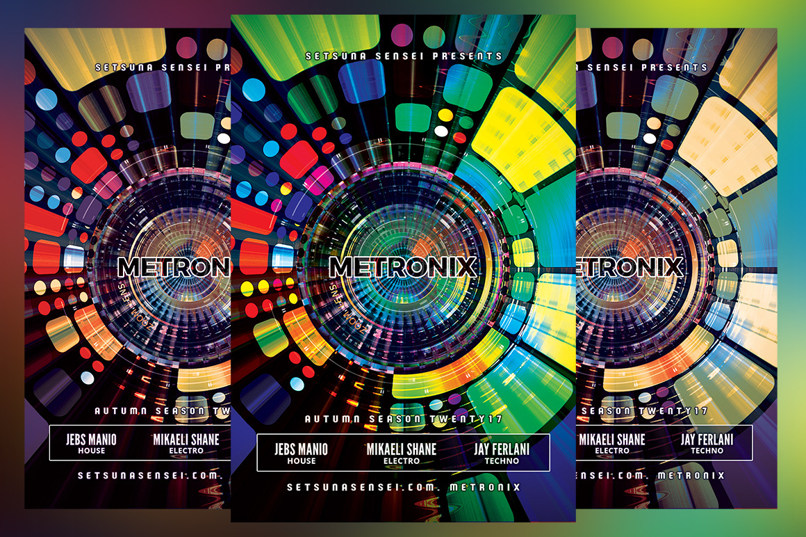 Metronix Flyer, a Flyer Template by KiraYamato Design Studio