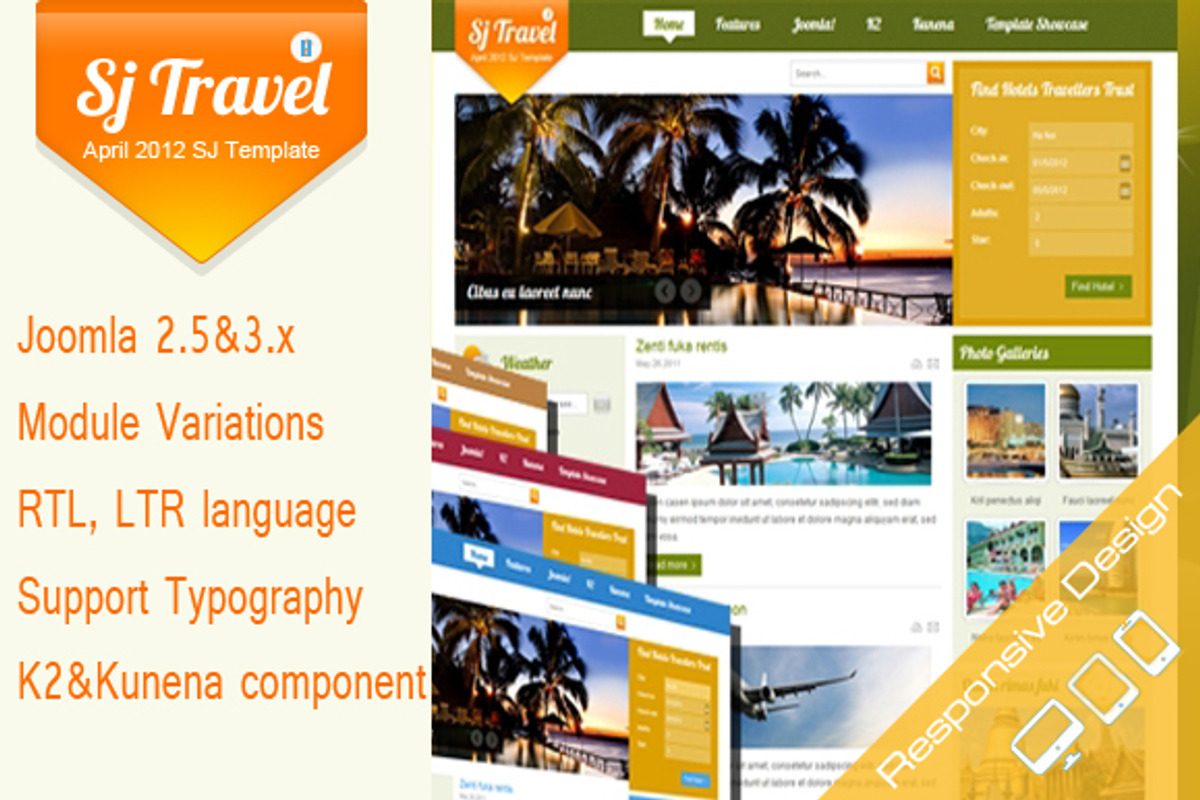 SJ Travel II - Cool travel template, a Websites & App Template by YouTech