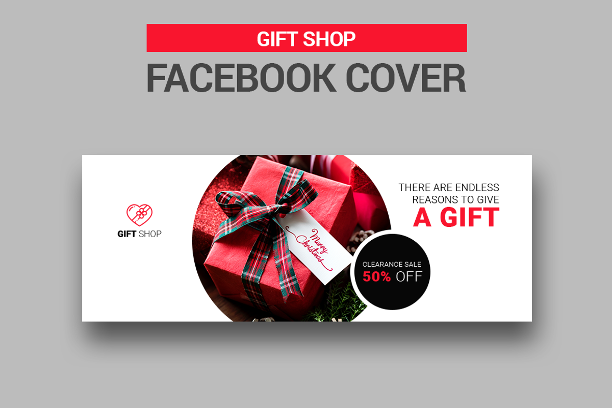Gift Shop Facebook Cover, a Social Media Template by UNIK Agency