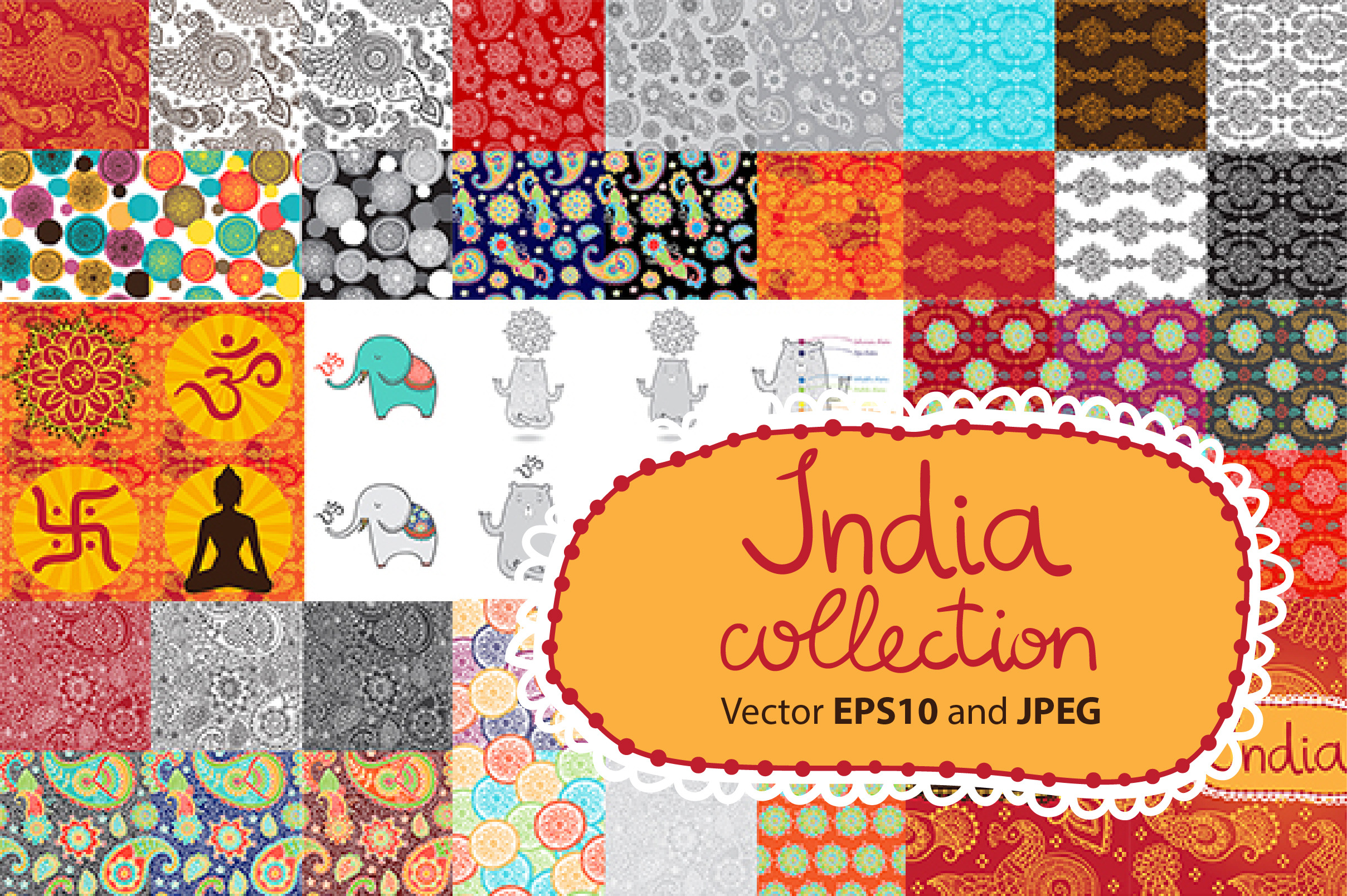 India collection in Vector and JPEG, a Graphic by KVIO