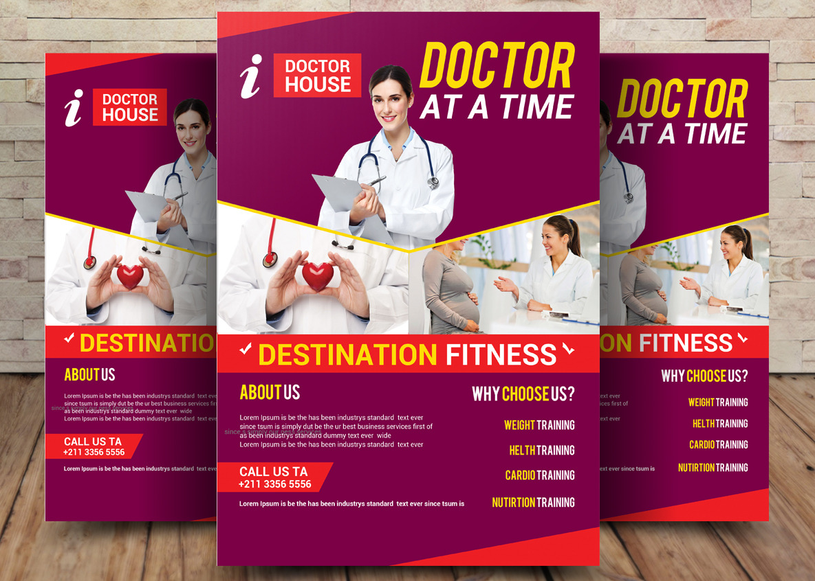 DOCTOR FLYER | Flyer Templates ~ Creative Market